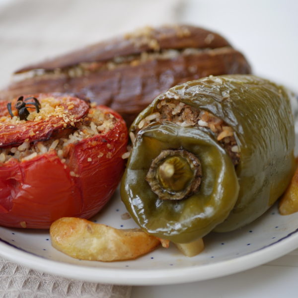 GEMISTA: Légumes farcis au riz et à la viande hachée - CUISINE A LA GRECQUE